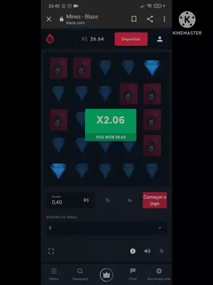 BLAZE - Melhores estratégias do Mines, 2 ou 3 minas. Bora pegar o ...